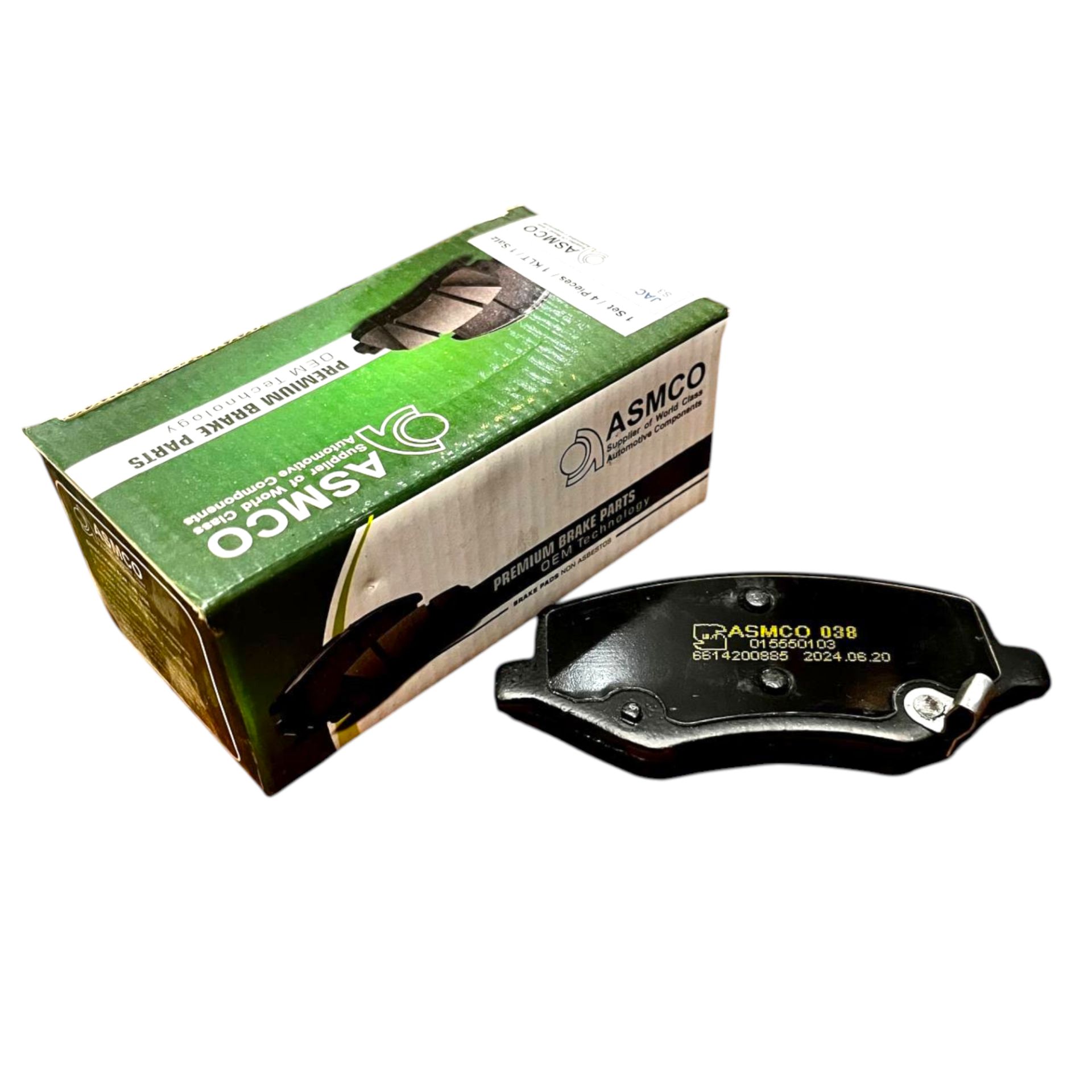 لنت ترمز جلو جک S3 آسمکو (ASMCO) - مصباح ترمز