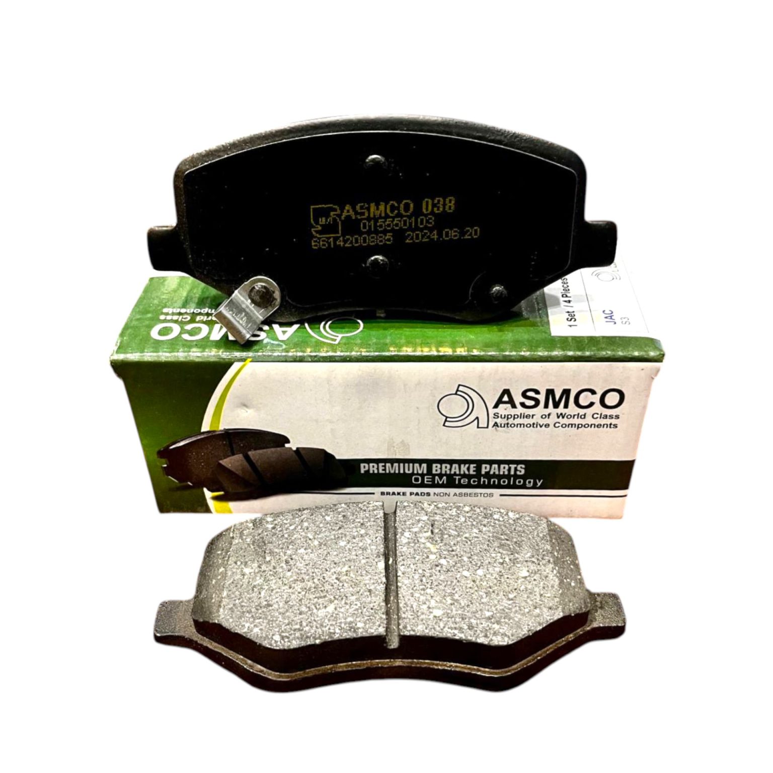 لنت ترمز جلو جک S3 آسمکو (ASMCO) - مصباح ترمز