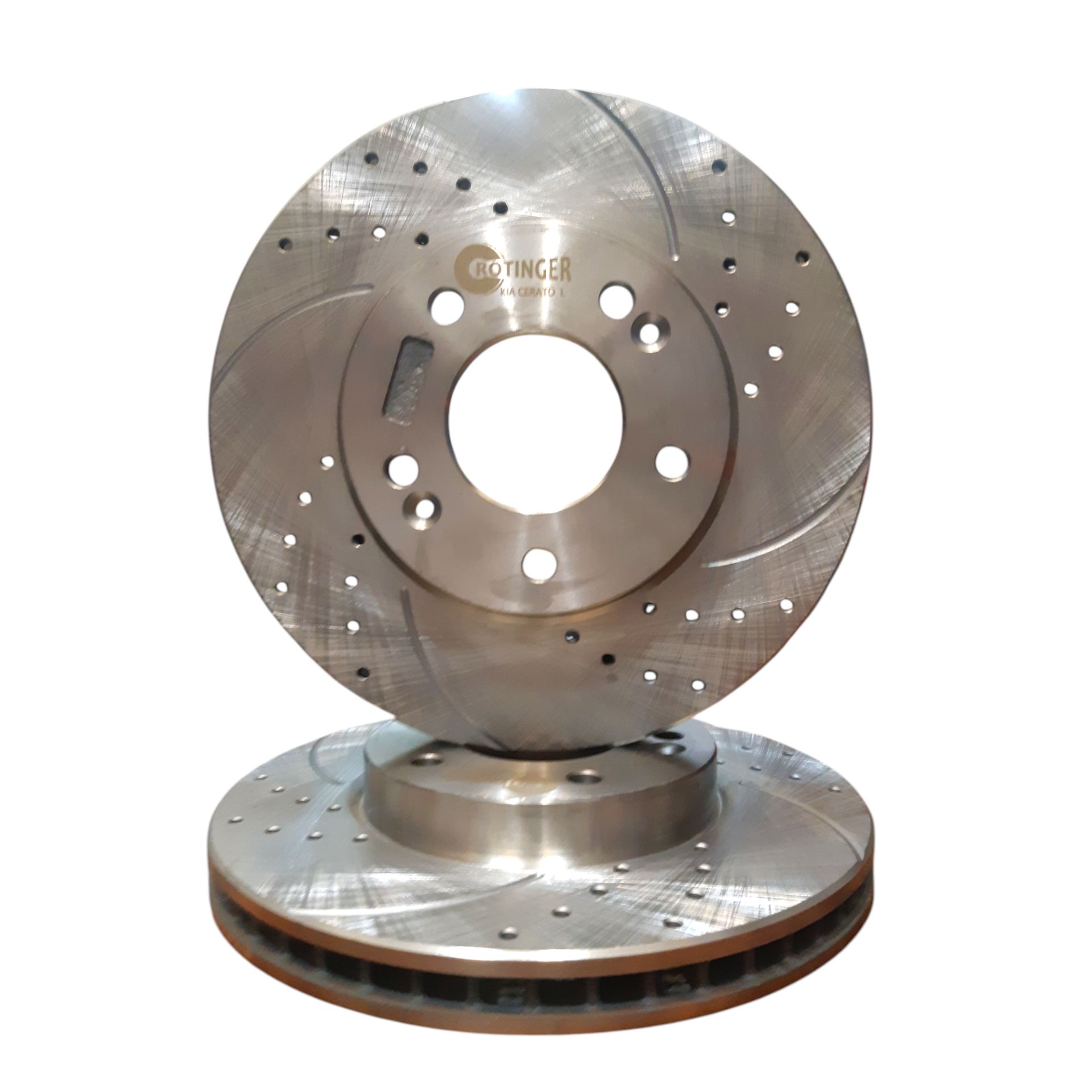 دیسک ترمز عقب H30 CROSS سوراخ دار شیاردار روتینگر - مصباح ترمز